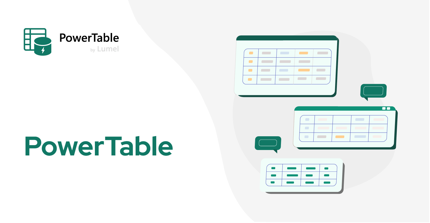 Modern Data Apps: PowerTable by Lumel