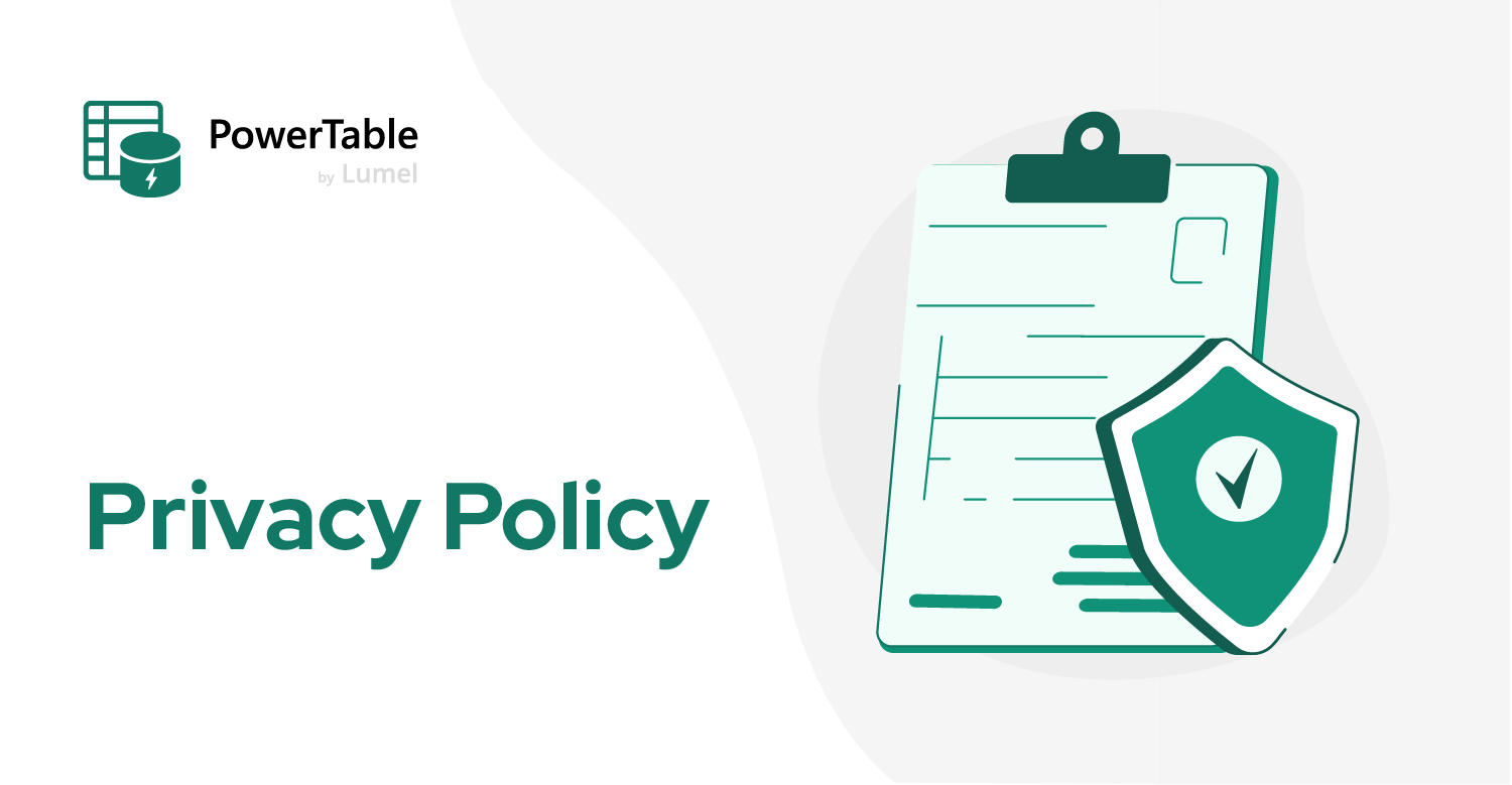 Privacy Policy - PowerTable